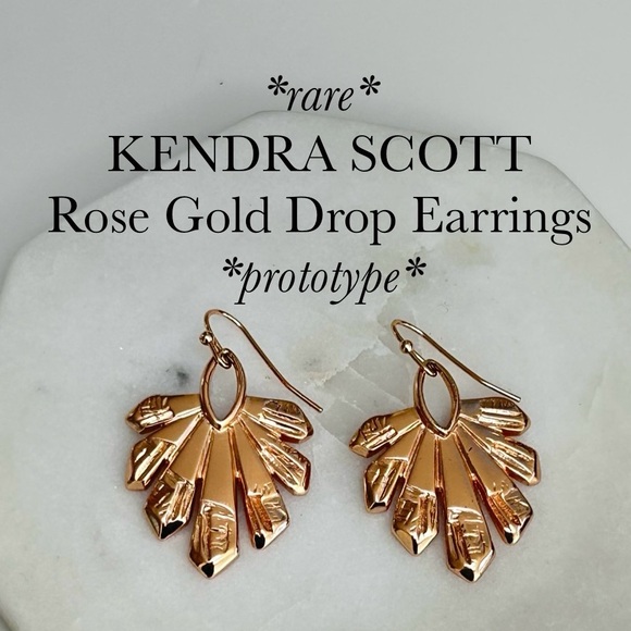Kendra Scott | Jewelry | Rare Kendra Scott Rose Gold Drop Earring ...